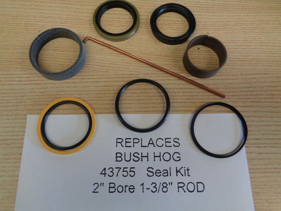 43755 Bush Hog Replacement seal kit 2" cylinder bore & 1-3/8" Rod | eBay