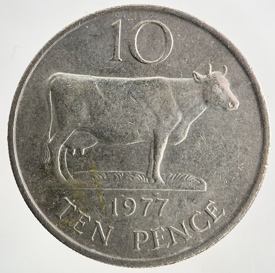 1977 Guernsey 10p Ten-Pence Coin | Fine Collectable Grade | eBay