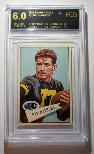 1952 Bowman - Ray Mathews #32 Small (RC) FCG 6 EX-MT | eBay