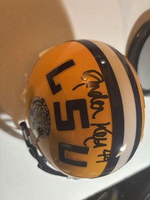 Arden Key LSU Mini Helmet Signed Titans Football Autograph Schutt | eBay