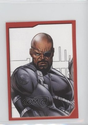 2013 Panini Marvel Avengers Assemble Album Stickers Nick Fury #87 2k3 ...
