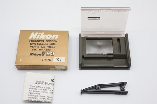 Nikon Focusing Screen Type K2 for FE2 SLR film camera w/Case, Boxed *JP ...