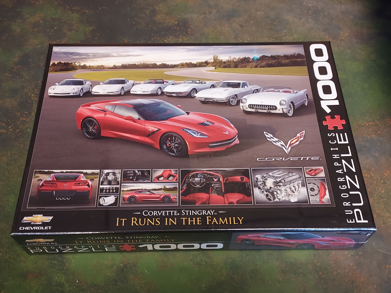 Corvette Stingray It Runs In The Family 1000 Pieces Jigsaw Eurographics ...