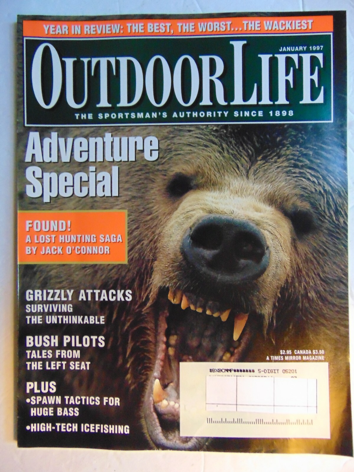 Outdoor Life Magazine January 1997 GRIZZLY ATTACKS | eBay