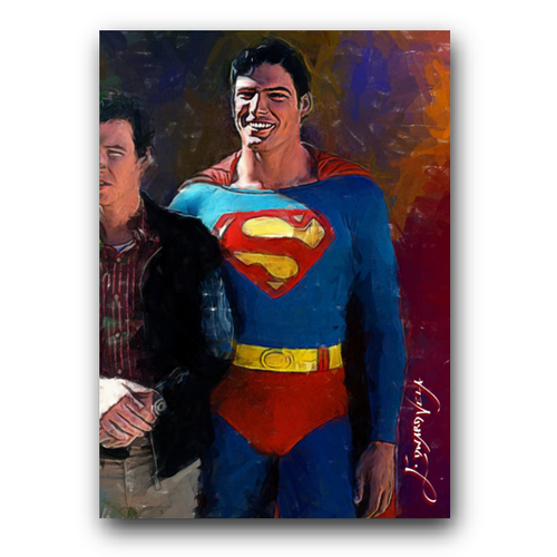 Christopher Reeve as Superman #25 Art Card Limited 41/50 Vela Signed ...