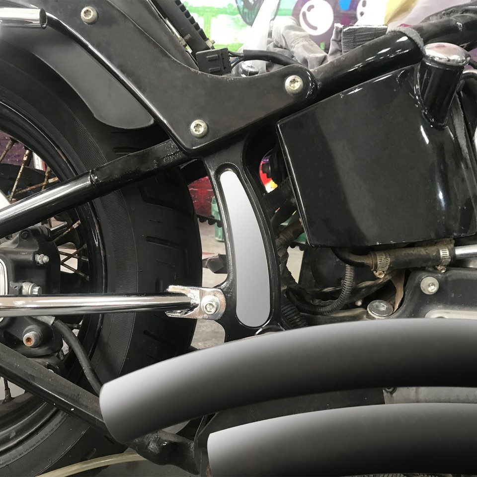 Chrome Frame Trim Set Frame Insert Set Fit For Harley Softail FLS FXST ...