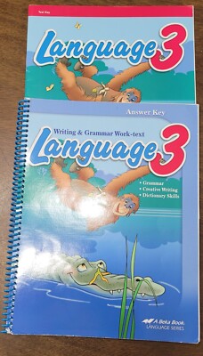 Abeka Language 3 Writing and Grammar Work-Text Answer Key and Test Key ...