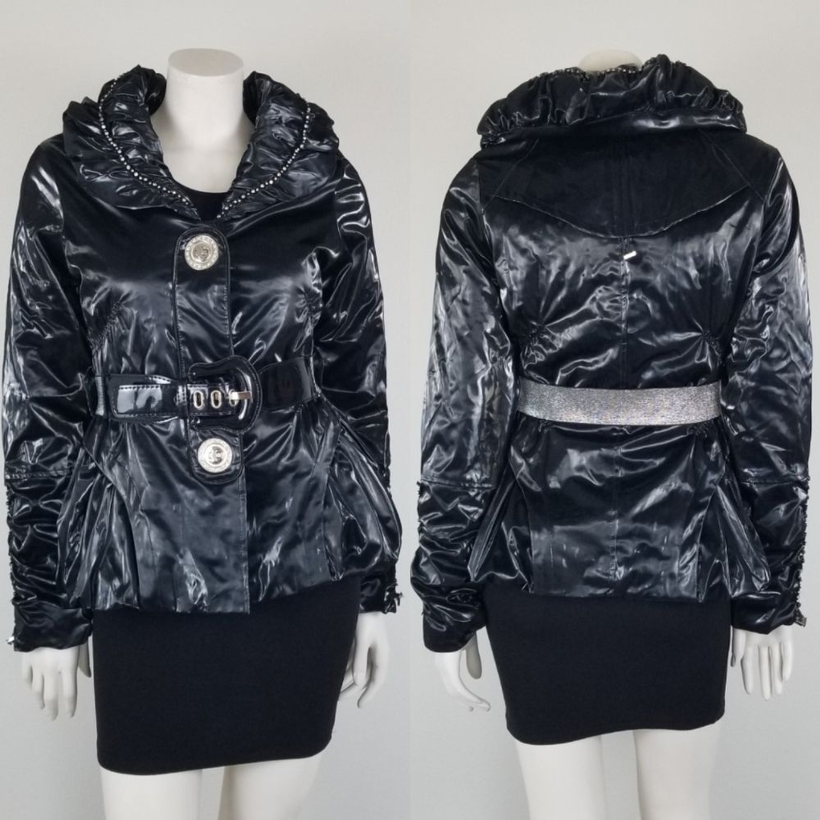 Just Cavalli Vintage 90s Y2K Bratz High Shine Bedazzl… - Gem