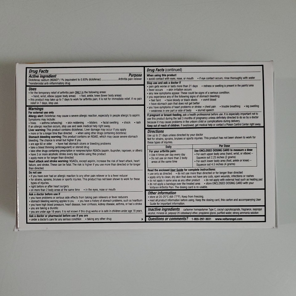 Arthritis Pain Relief Topical Gel Anti Inflam Twin Pack 3.53Oz Exp 2027 ...