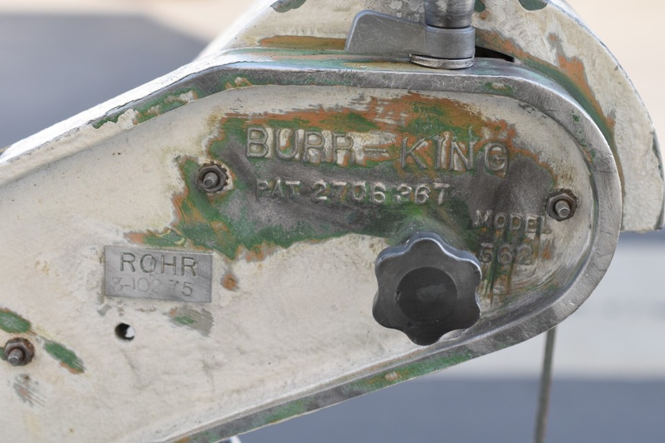 Burr King Model 562 1 x 42 Three Wheel Belt Grinder / sander | eBay