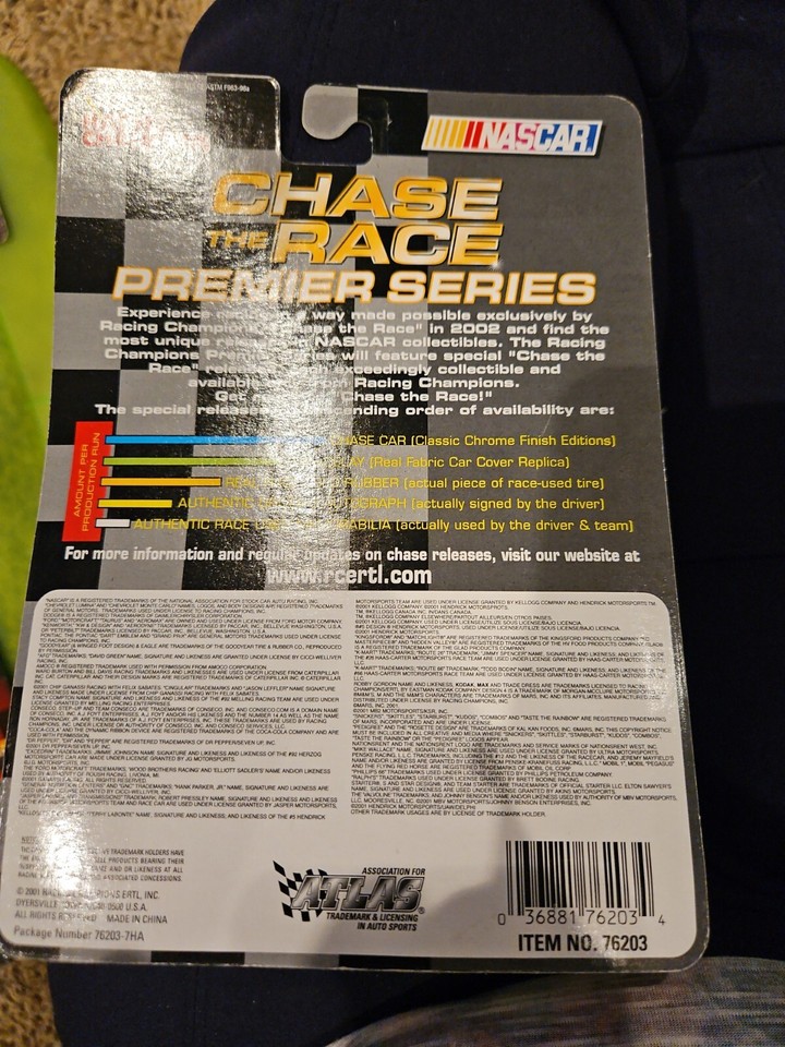 RARE 2000 Racing Champions TERRY LABONTE KELLOGG'S CHROME CHASE CAR 1/ ...