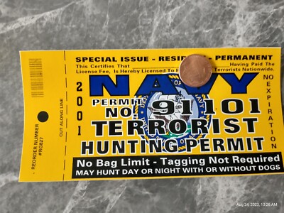 3.X5" Decal Sticker US NAVY TERRORIST HUNTER USN | eBay
