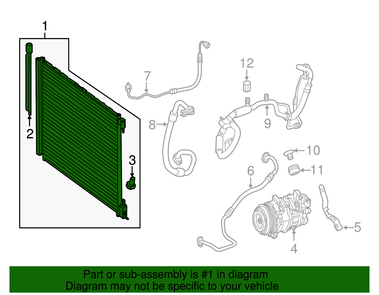 Genuine Mercedes-Benz Condenser Assembly 0995000454 OEM for sale online ...