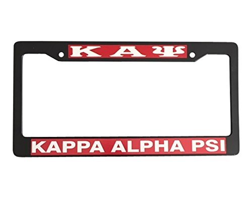 Kappa Alpha Psi Black Plastic License Plate Frame Greek Fraternity ...