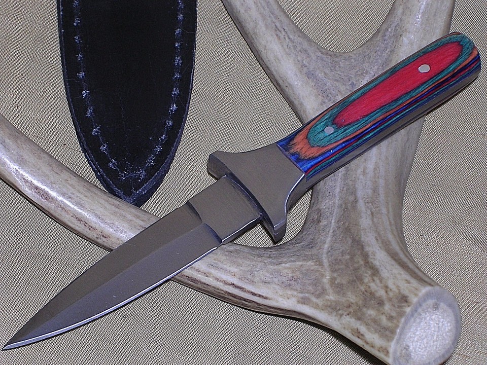 BOOT KNIFE DAGGER FULL-TANG W/ BOOTS CLIP SHEATH CASE !!! | eBay