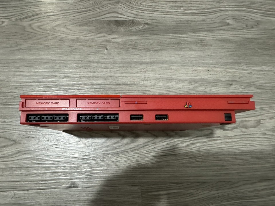 Region Free Sony Playstation 2 PS2 Slim cinnabar red limited edition CR ...