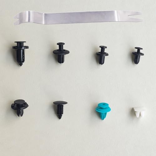 160PCS Car Clips & Plastic Rivets - 8 Car Push Retainer Clips & Auto ...