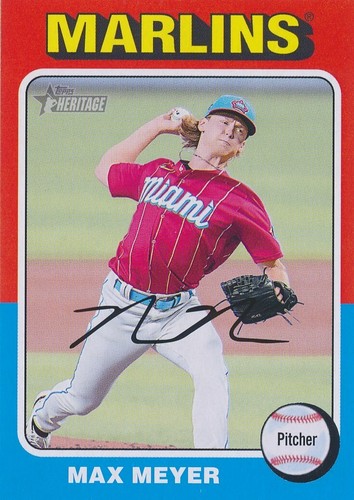#492 MAX MEYER 2024 Topps Heritage Baseball MIAMI MARLINS | eBay
