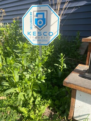 NEW Qty. 2 - 30" ALUMINUM SECURITY YARD Sign STAKES for all Alarm Signs ...