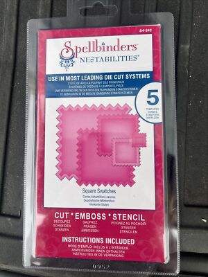 Spellbinders - Nestabilities - Square Swatches - BRAND NEW Craft Die ...