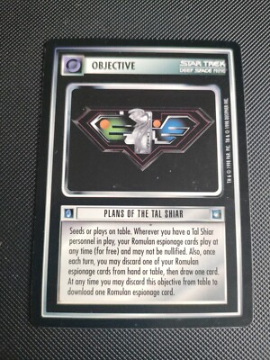 Plans Of The Tal Shiar - Star Trek ccg | eBay