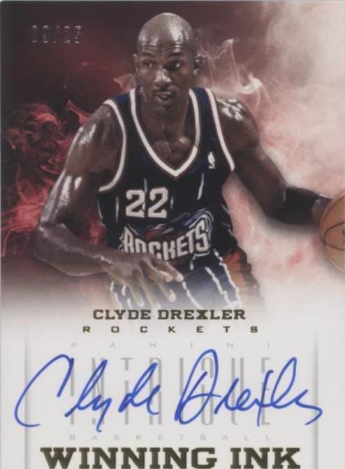 2012-13 Panini Intrigue - Winning Ink Clyde Drexler #38 /25 (AU) online ...