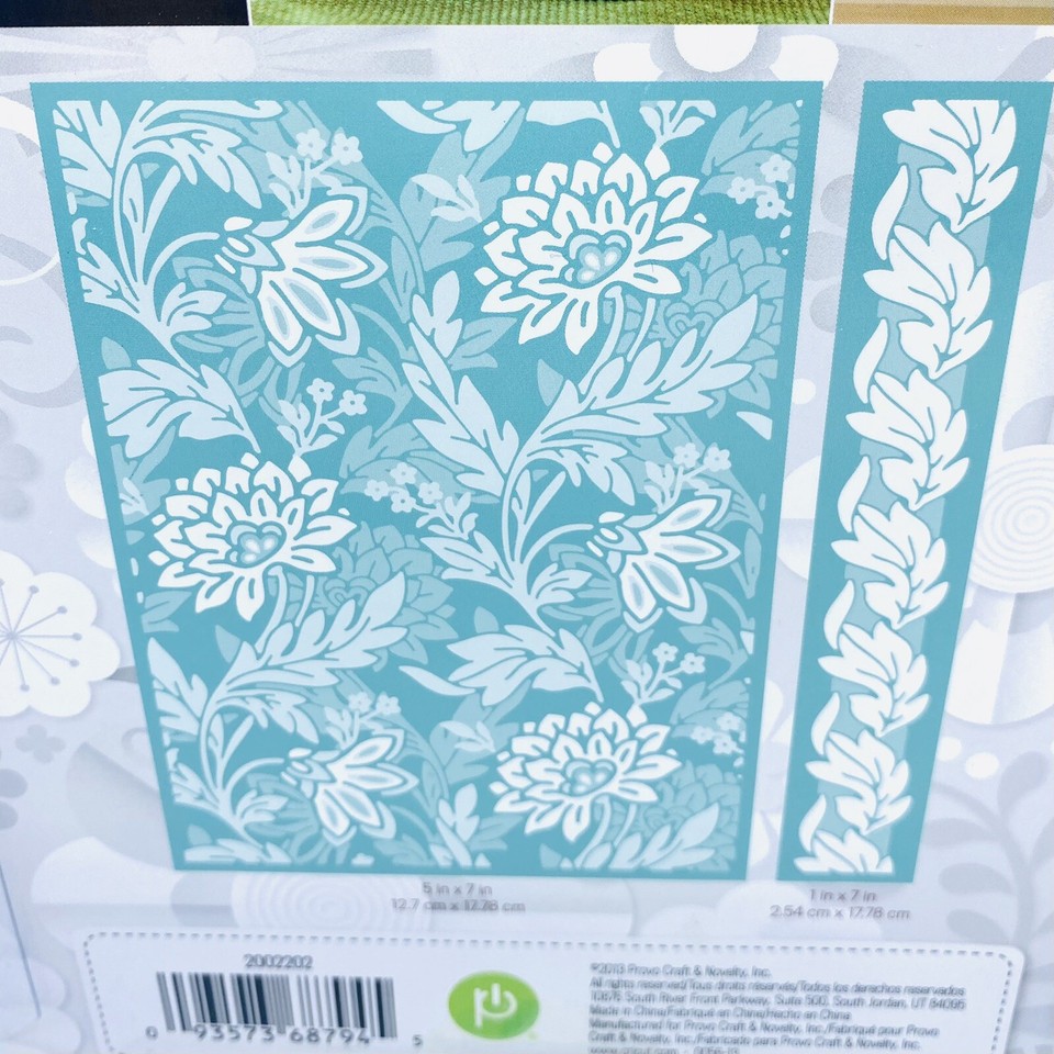 Cricut Cuttlebug Tropic Bloom Embossing Folder Border 5x7 New Floral ...