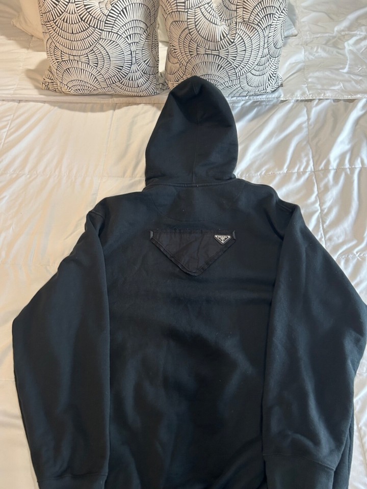 Prada x RAF simons 2021 SS cotton fleece hoodie | eBay