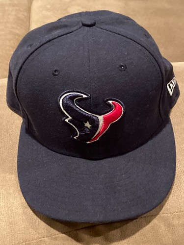 New Era 59FIFTY Navy Blue Houston Texans NFL Football Fitted Hat 7 3/8 ...