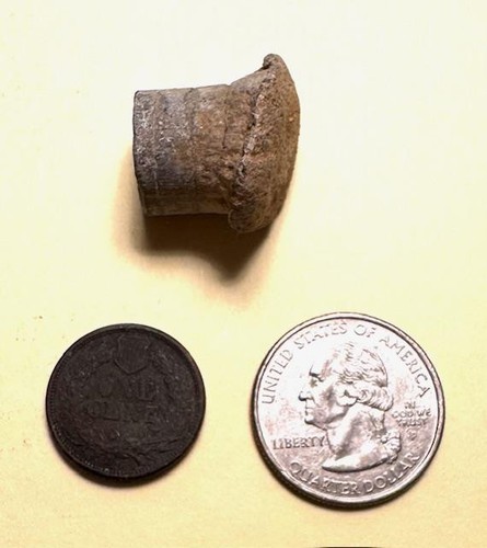 1862 Indian Head Cent & Civil War Bullet Dug in Gettysburg With ...