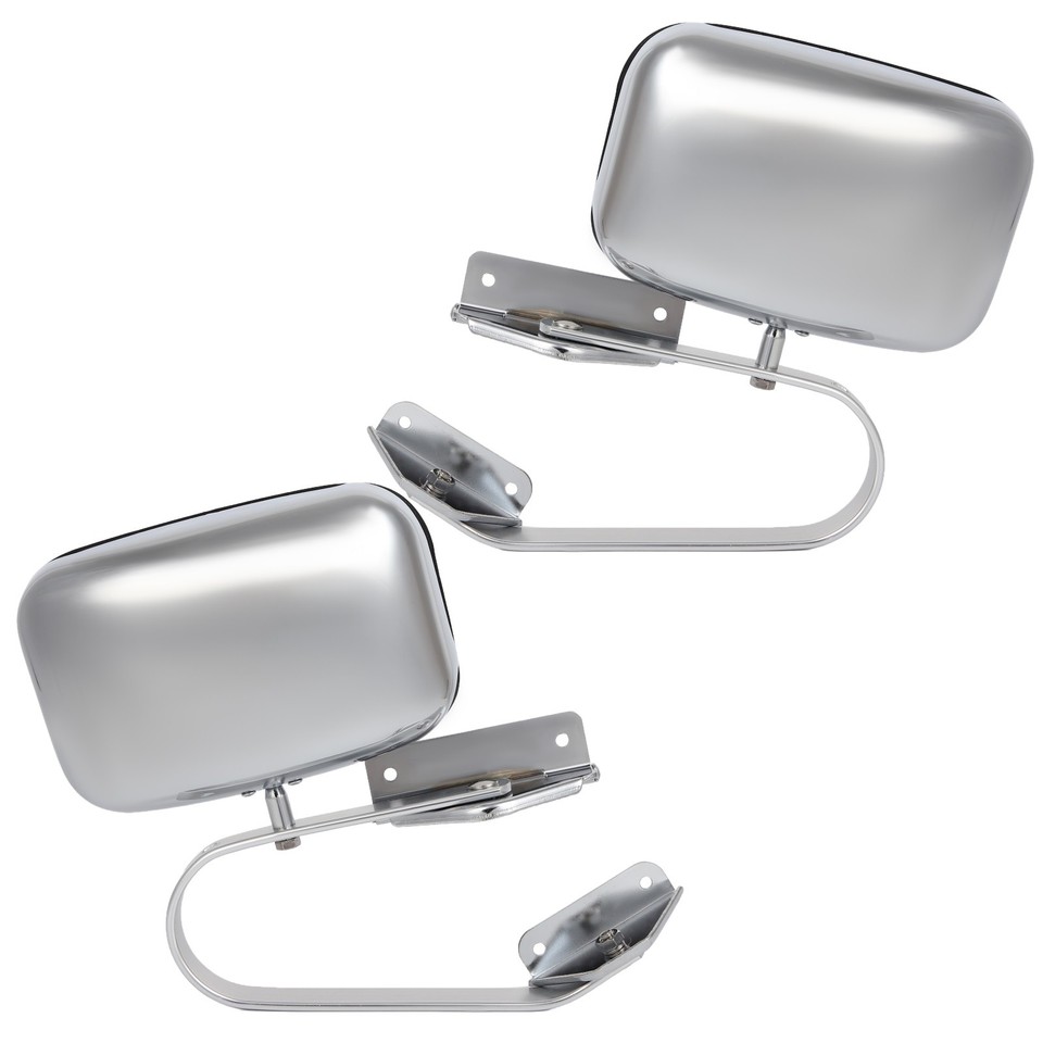Left+Right Manual Side View Mirrors Pair New For Ford F150-F350 Truck ...