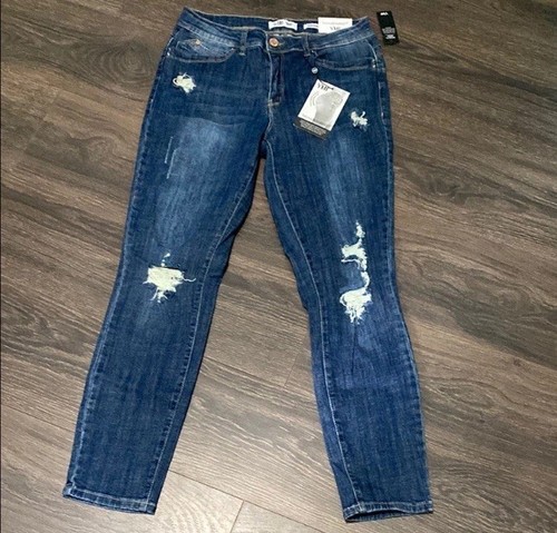 YMI Jeans NWT Mid-Rise Distressed WBB Skinny Jeans Size 11 | eBay
