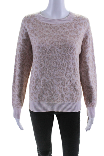 La Vie Womens Wool Cotton Animal Printed Soft Textured Sweater Pink ...