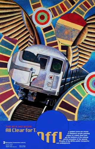 NYC Subway MTA 2005 Vintage Travel Poster Wall Art Print Gaetano Retro ...
