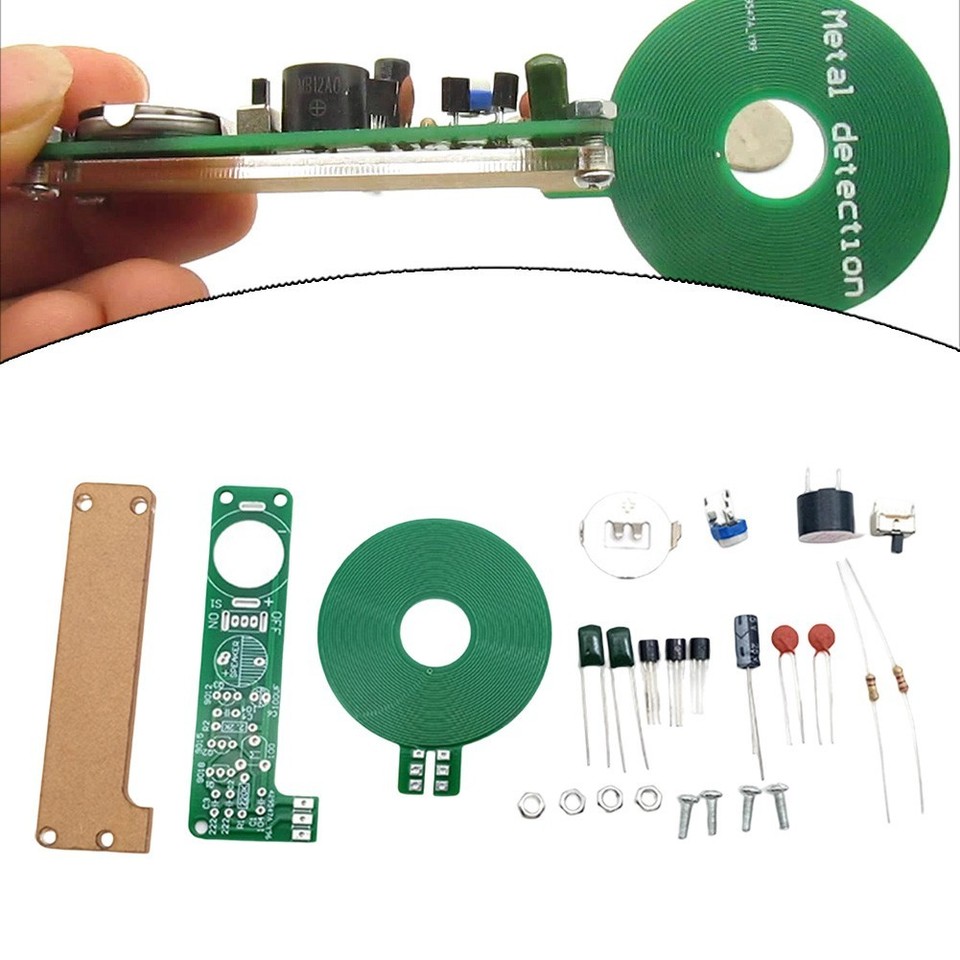 Handheld DIY Electronic Metal Detector Kit for Finding Metal Objects ...