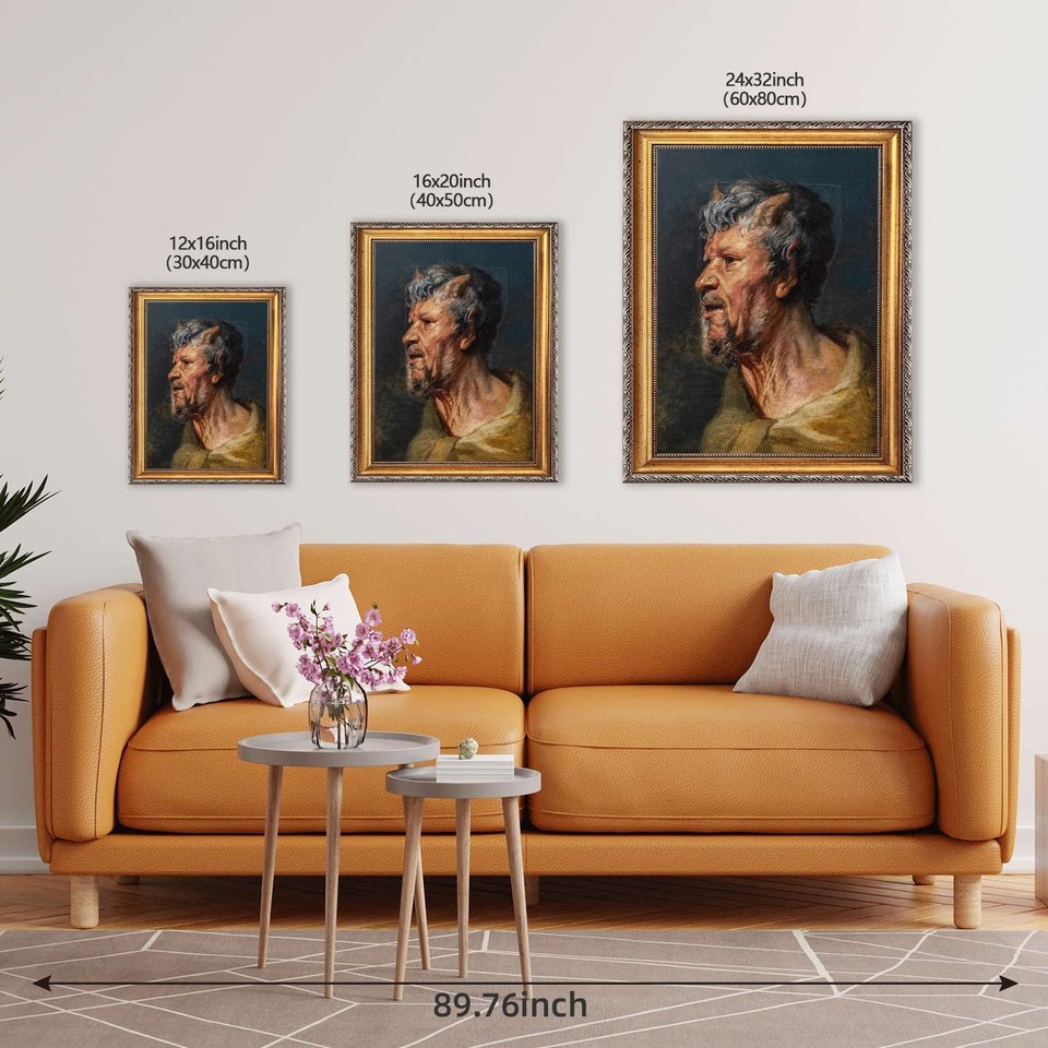 Satyr Portrait Wall Art Canvas Oil Paintings Reproduction | eBay