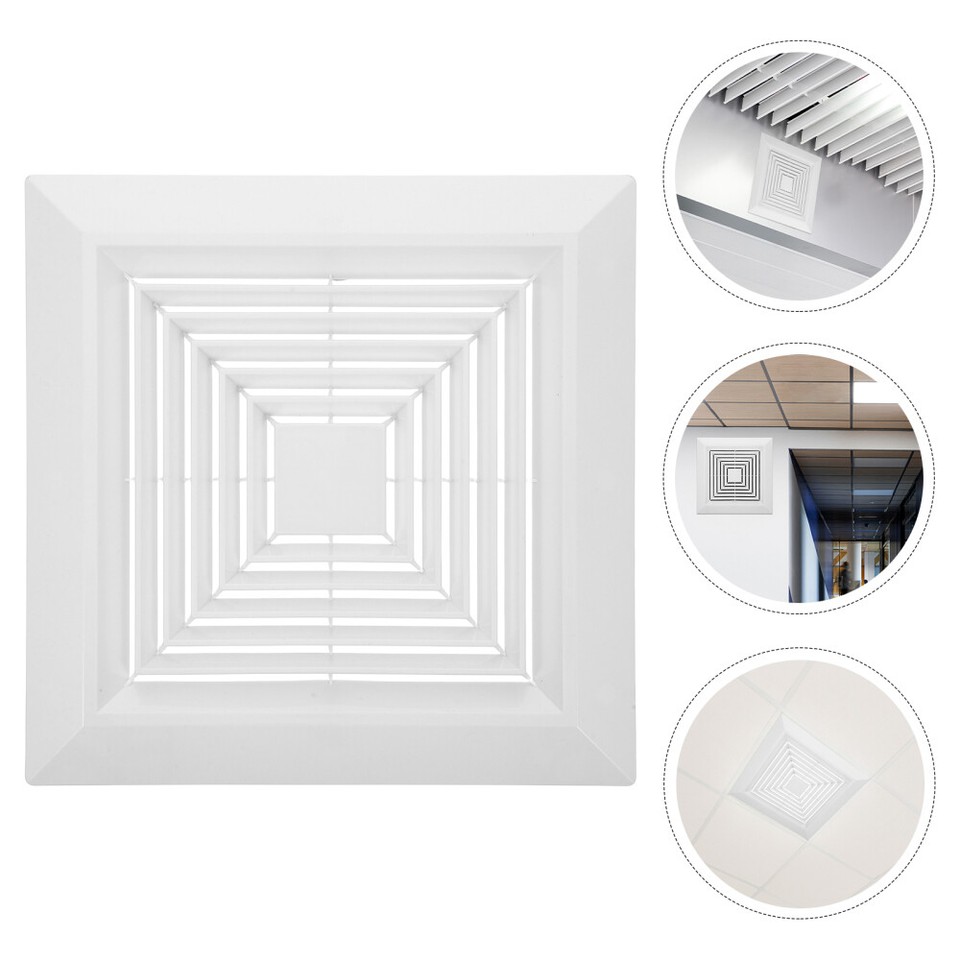 Bathroom Ceiling Fan Grille Replacement Vent Cover Wall Mount Bathroom ...