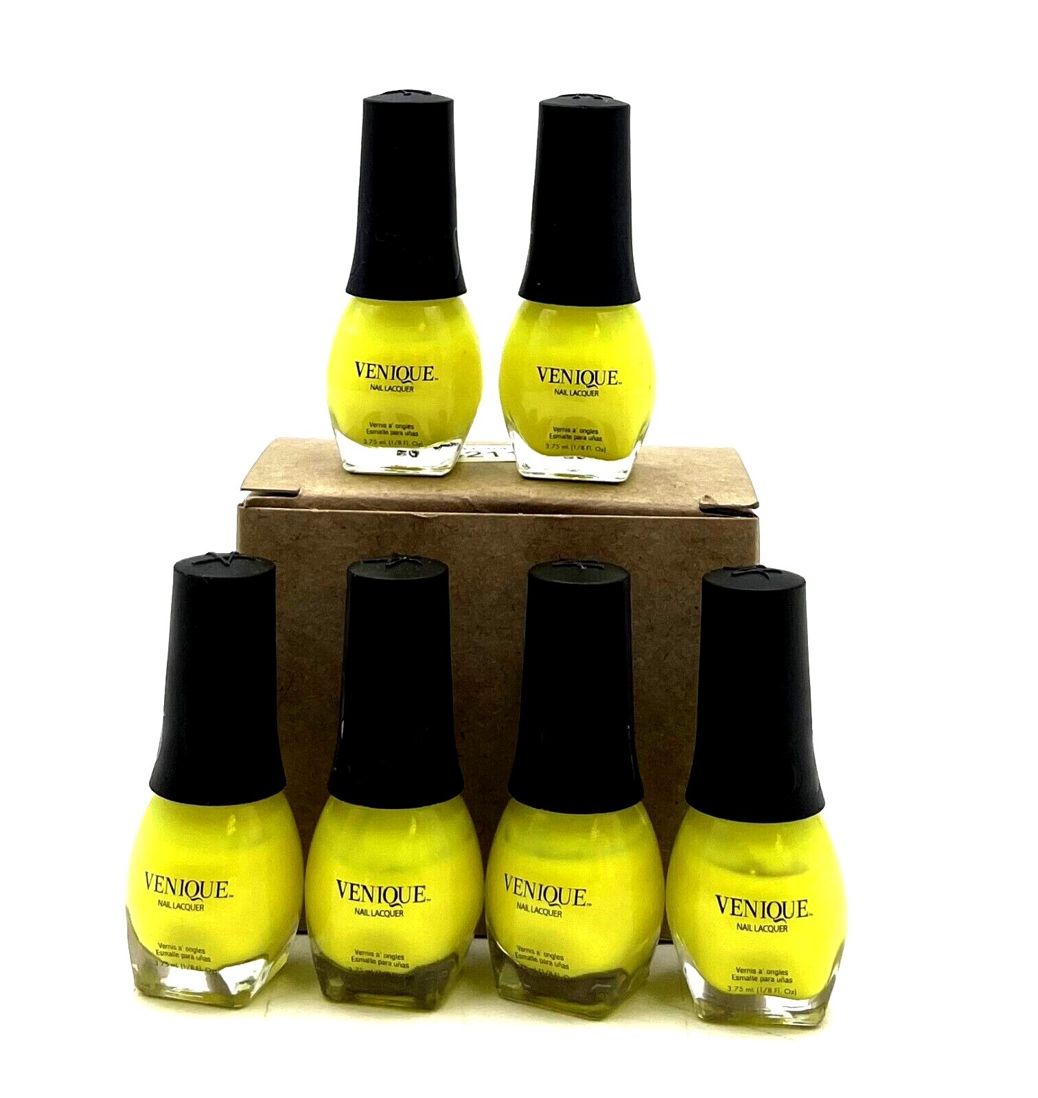 Venique Nail Lacquer Polish Peep Toe Glow 0.125 oz-6 Pack Holiday Gift ...