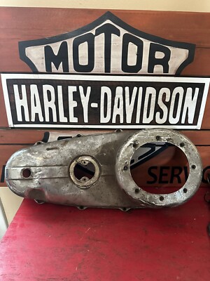 Harley OEM Knucklehead Panhead Hydra glide OG CHROME Primary cover 119D ...