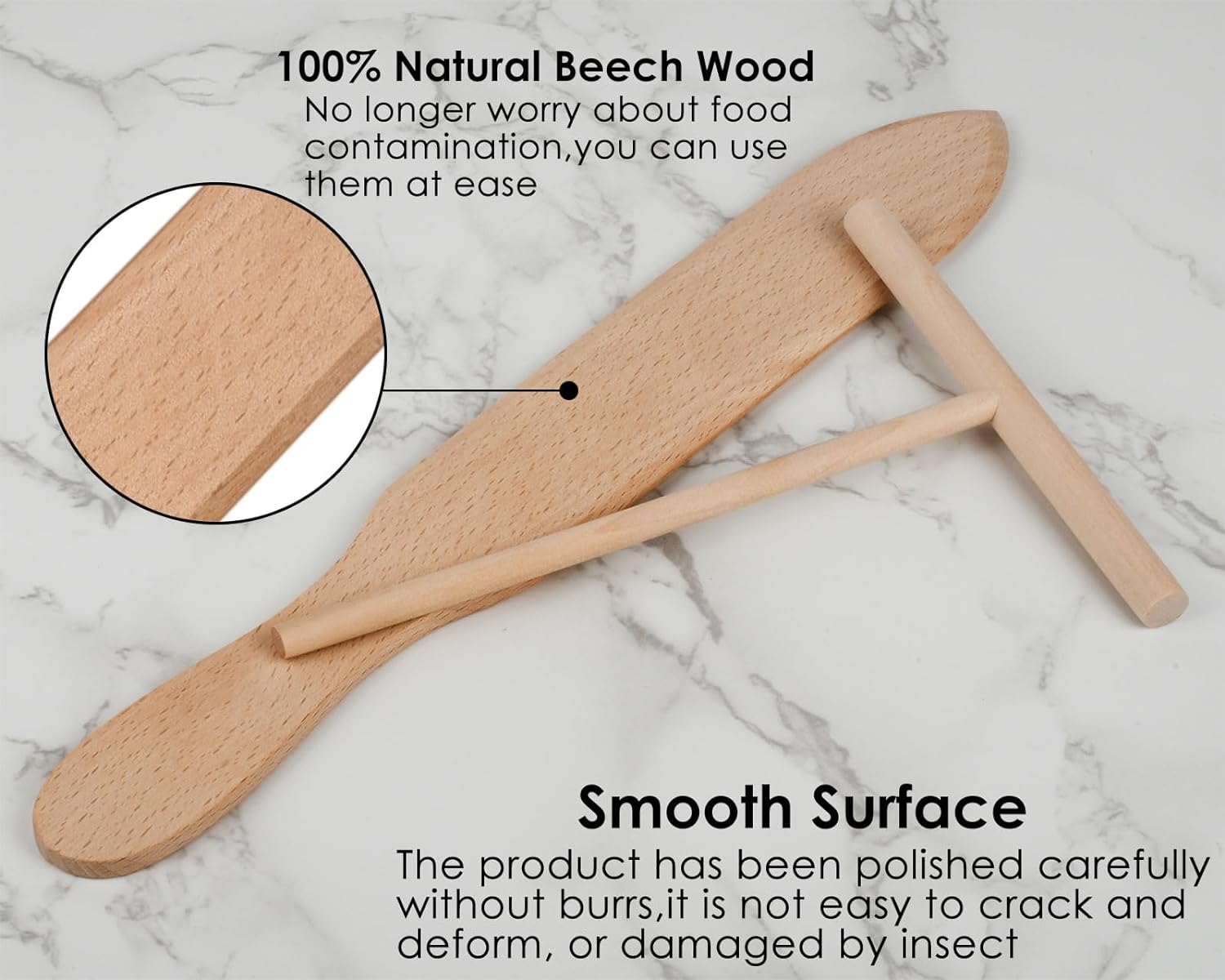 DS. DISTINCTIVE STYLE Crepe Spreader and Crepe Spatula Kit Set of 2 ...