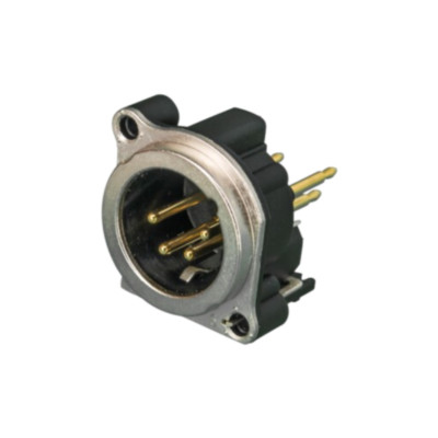 Pack of 2 NC4MBV Conn XLR Connector M 4 POS Screw ST Flange Mount 4 ...