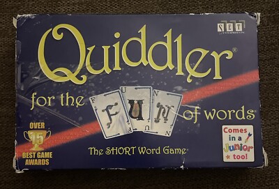 Quiddler for the Fun of Words Short Word Game Card 1998 NEW SEALED ...
