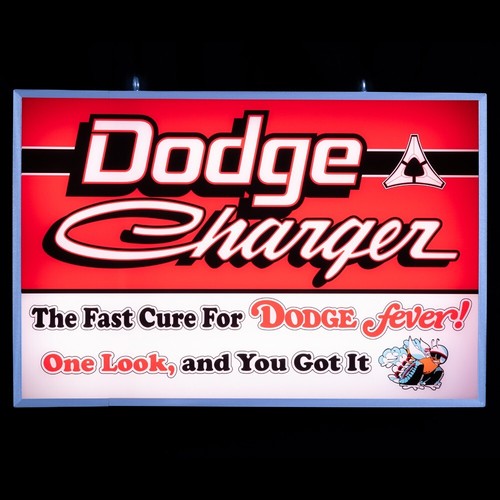 Large Dodge Charger RT Backlit Sign Hemi Mopar Dodge Scat Pack Sign ...