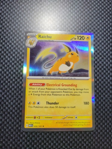 POKÉMON TCG S&V 151 ENGLISH Raichu Holo Rare Card NM 2023 | eBay