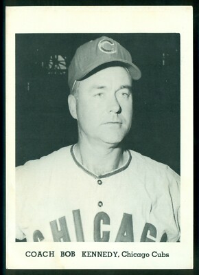 Original 1960's COACH BOB KENNEDY CHICAGO CUBS Team Issue B&W Photo ...