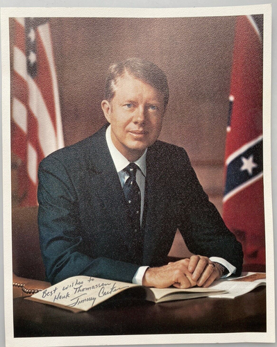 Jimmy Carter Signed Autographed Color Photo 76th Governor Georgia 1971 ...