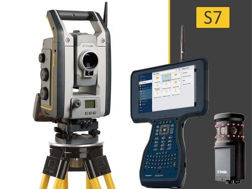 Trimble S7 Robotic Total Station Package with RG7, Access, Preowned | eBay