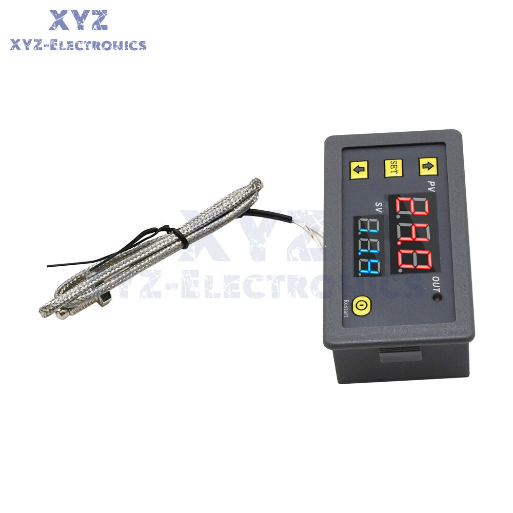 K Type Thermocouple DC 5/12/24V AC 220V Digital Temperature Controller ...