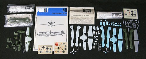 FIVE (5) 1/72 Revell Models MESSERSCHMITT Bf-109E + PROFILE & PARTS ...
