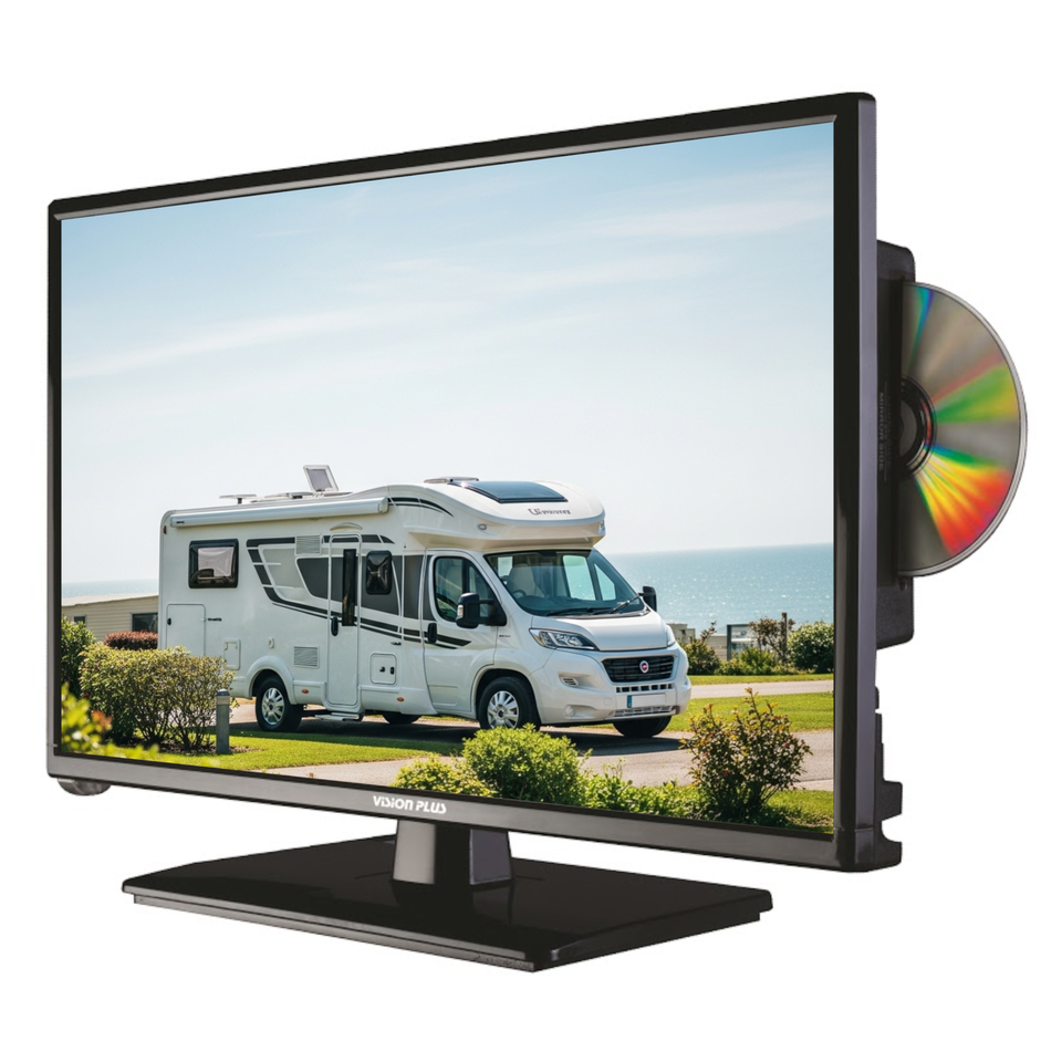 Vision Plus 24 Inch Full HD LED 12 Volt TV with Freeview and Built-in ...